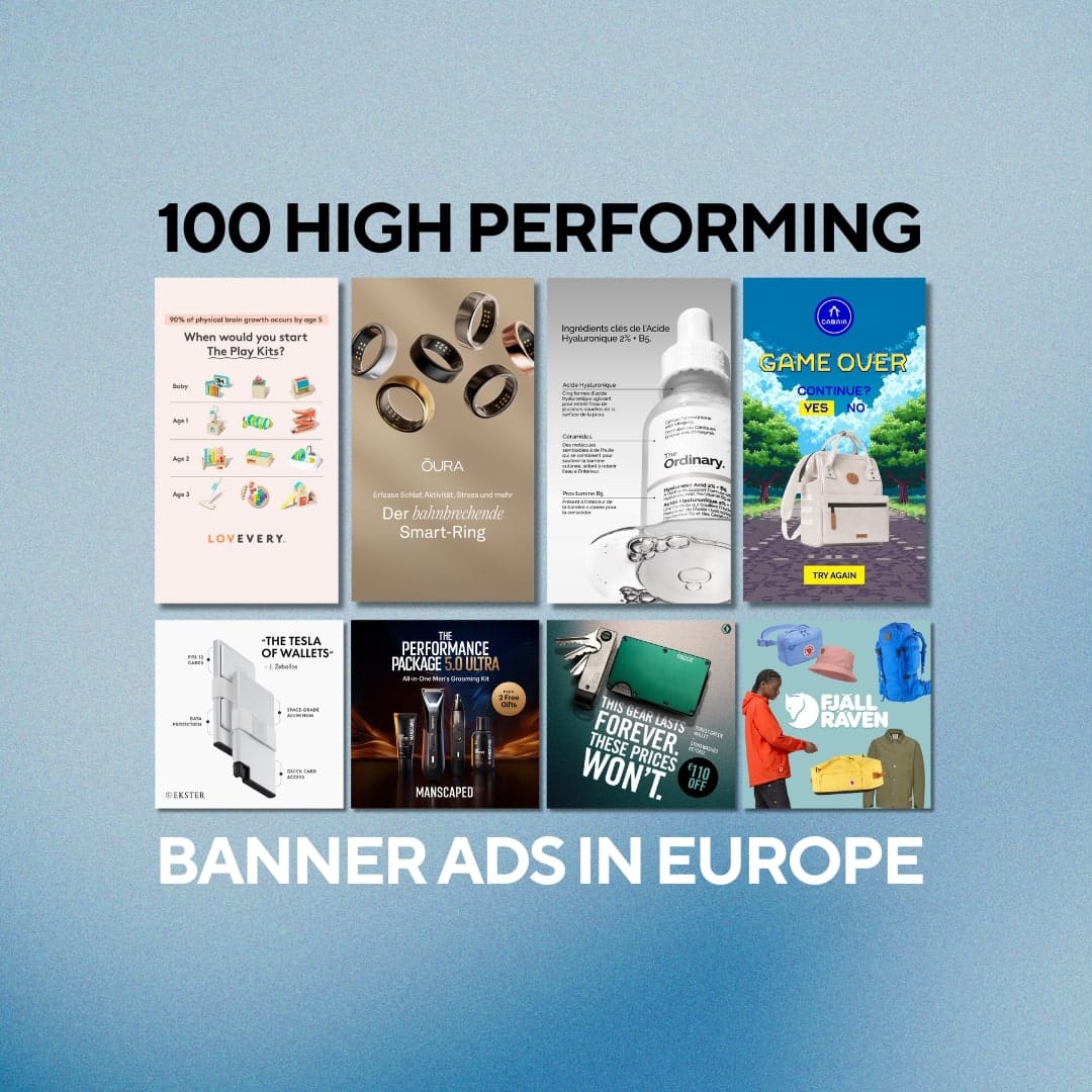 100 Winning European Meta Ads 🇪🇺