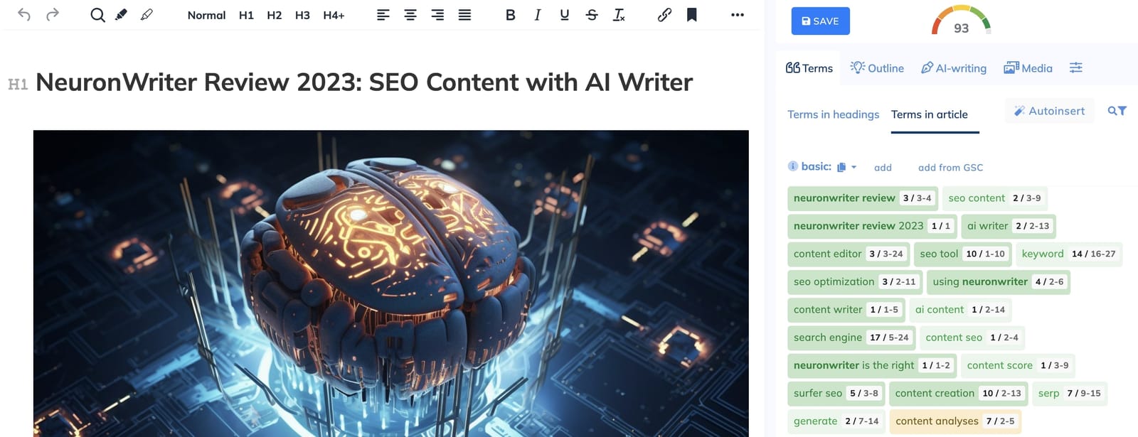 NeuronWriter Review 2024: Best AI Writer for SEO Content?